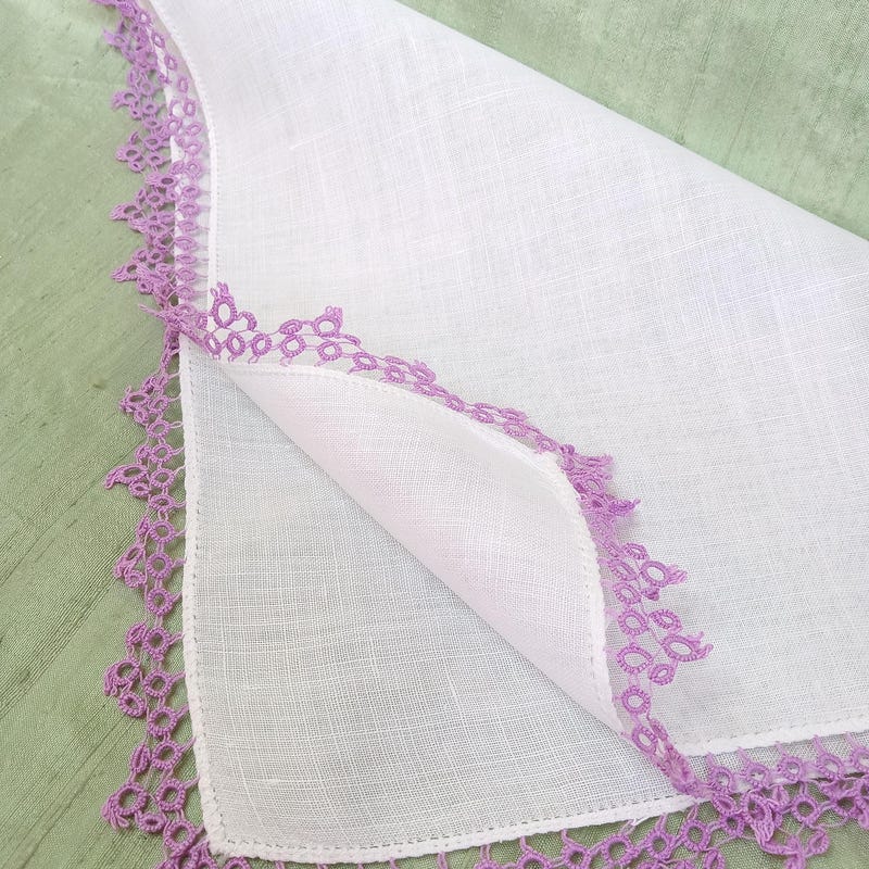 Tatted Edge Hankies - Etsy
