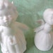 Two Kissing Angels Two Sizes White Ceramic - Etsy