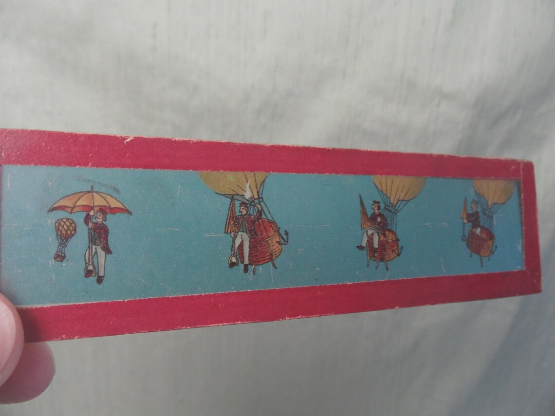 12 Magic Lantern Glass Slides With Colorful Cartoon Character | Etsy