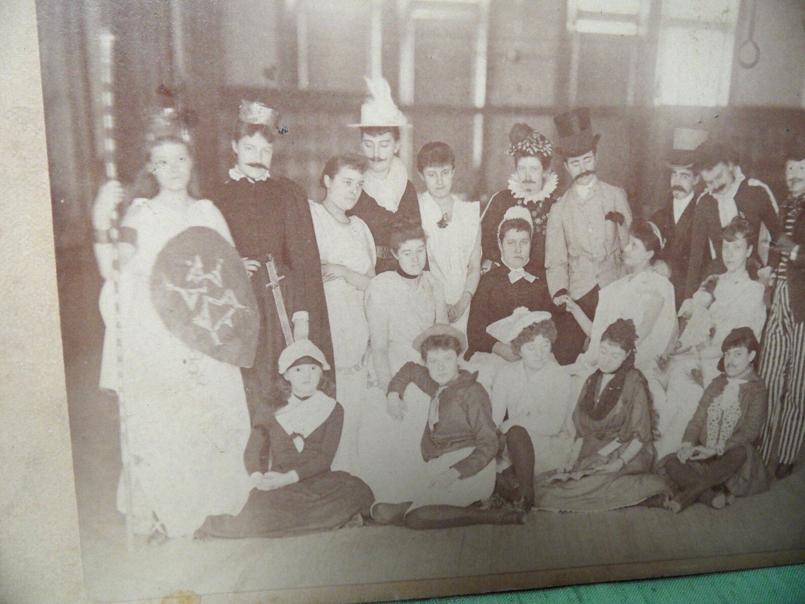 Antique 1888 Fancy Dress Halloween Photo Postcard Packer Institute ...