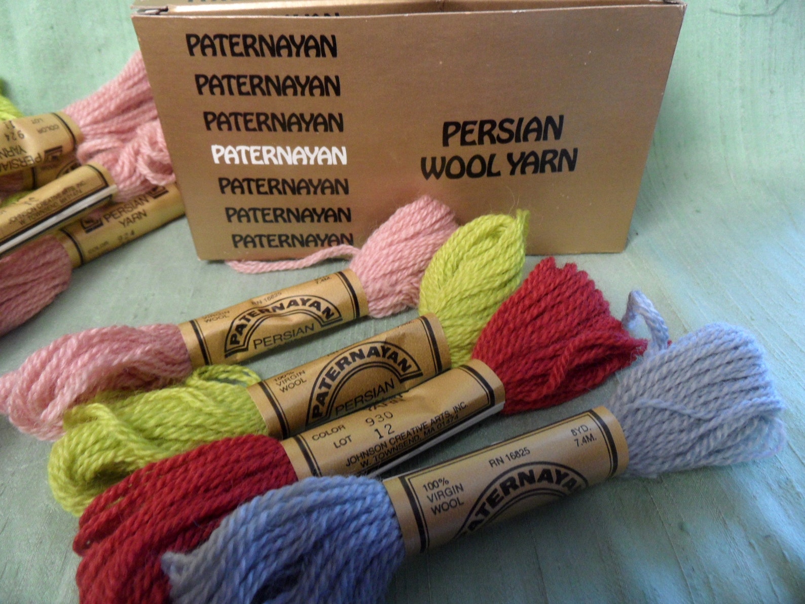26 Skeins of Paternayan Persian Wool Yarn Lot / 6 Colors: 671 - Etsy UK