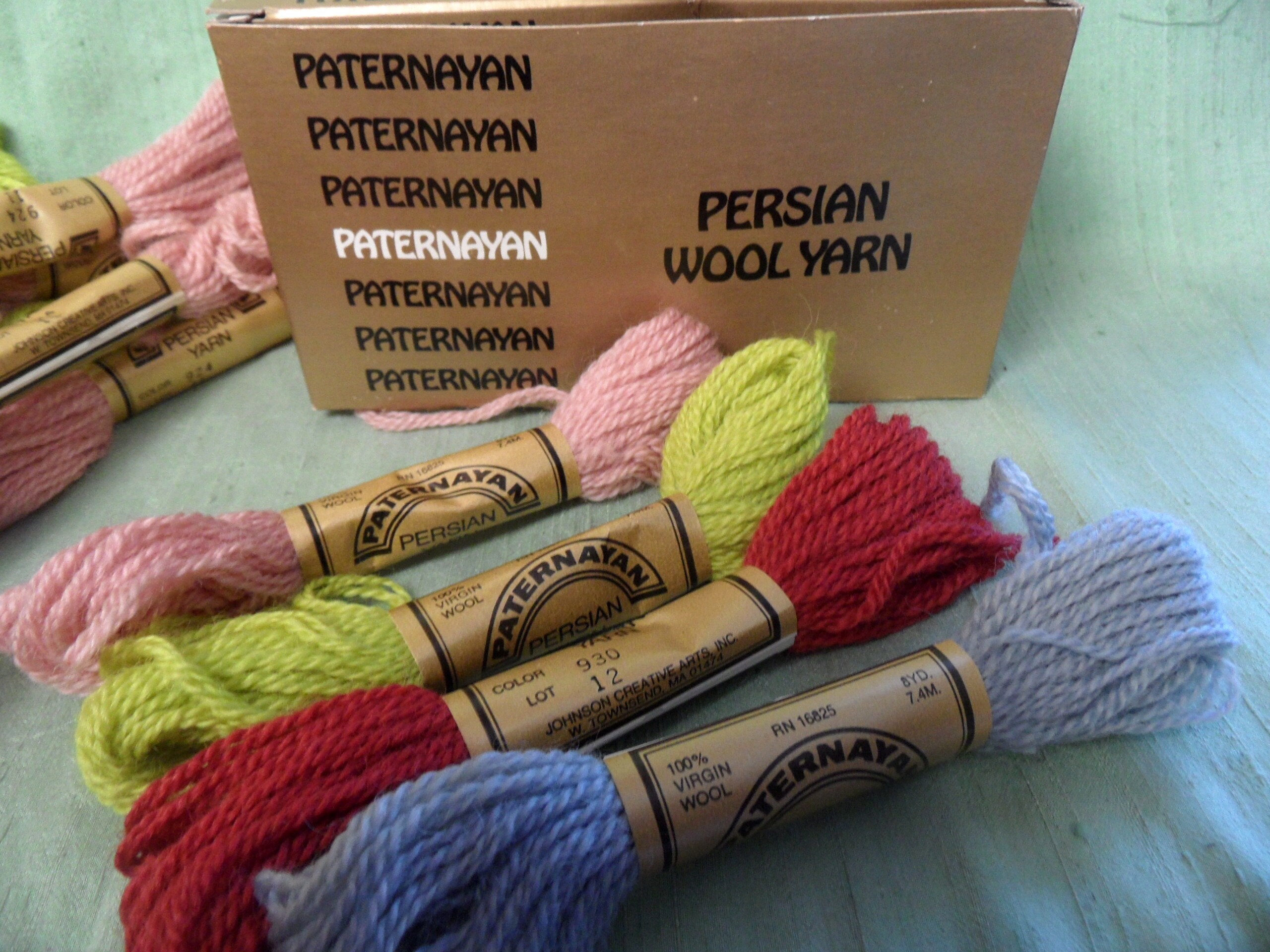 26 Skeins of Paternayan Persian Wool Yarn Lot / 6 Colors: 671 - Etsy UK