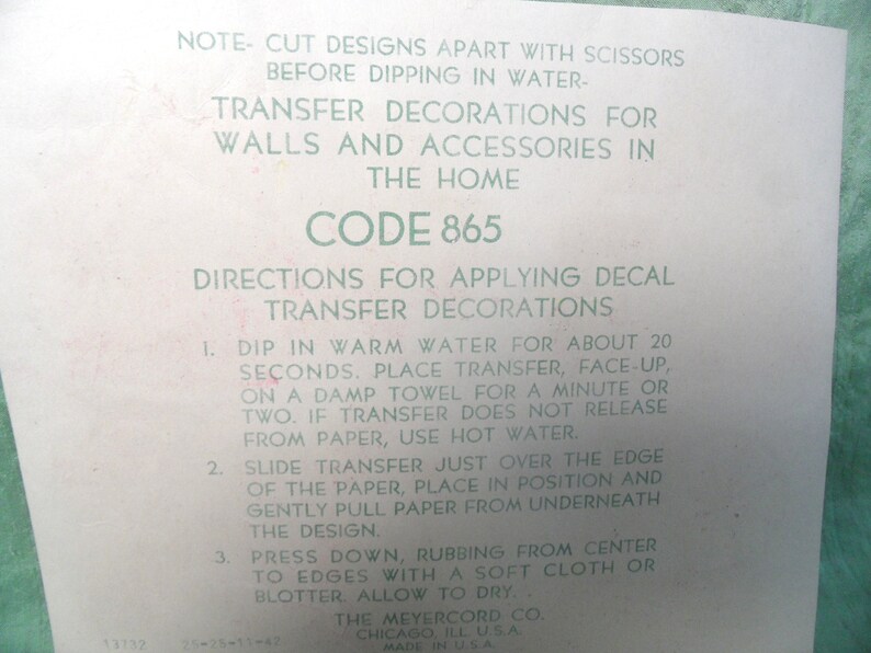 Spinning Wheel Colonial Decal Lot / Vintage Meyercord Water - Etsy