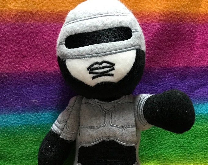 Robot Police Officer Robo Cop 80s Plush Plushies Stuffed Animal Doll ...