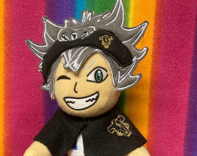 Black Bull Asta Wizard King Clover Anime Manga Plush Plushie Toy Figure ...