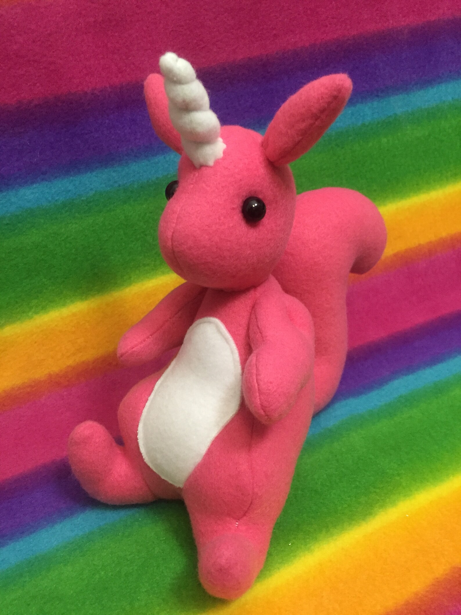 Unicorn Squirrel Plush Plushie Toy Squirrelicorn - Etsy