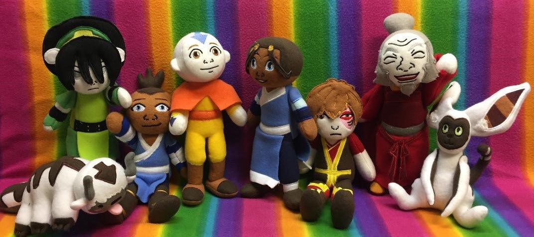 Avatar Full Set 1 Fleece Plush Plushie Doll Soft Toy Aang Appa | Etsy
