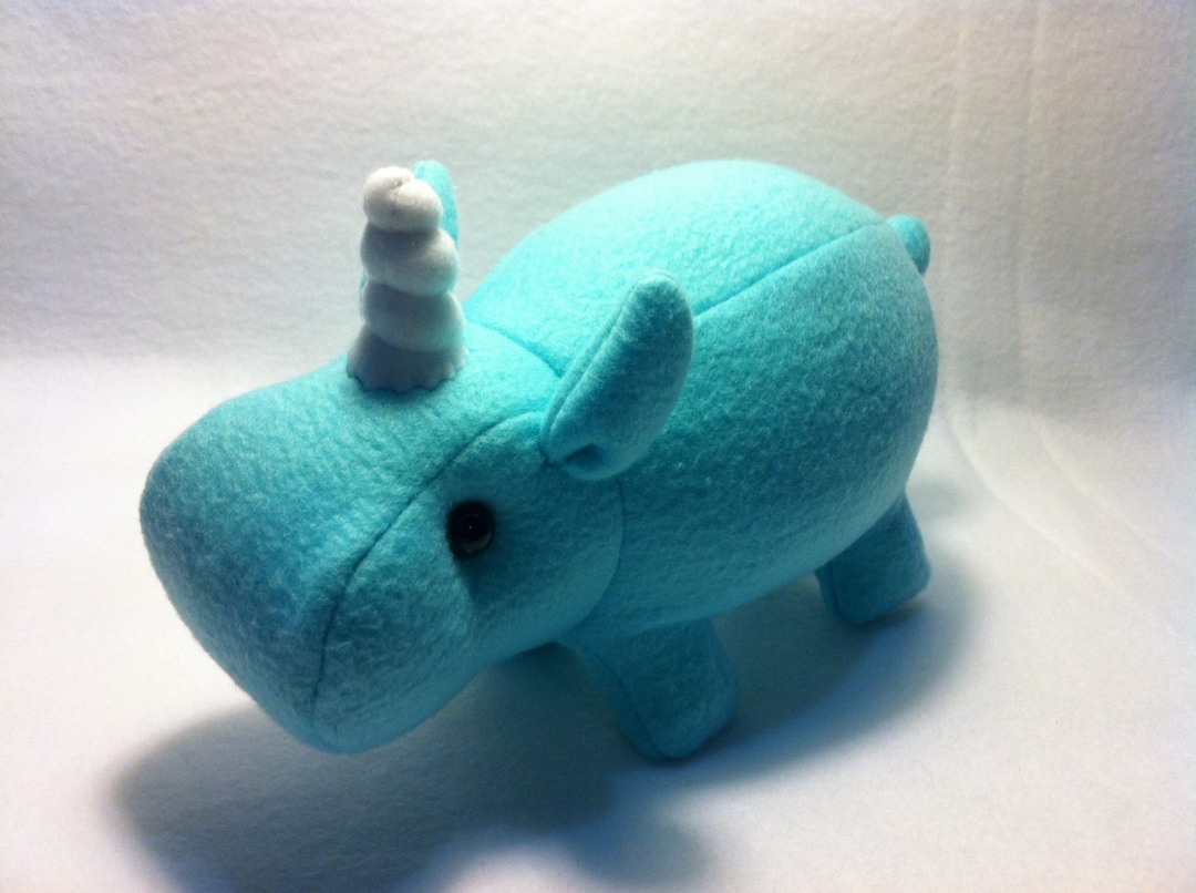 Unicorn Hippo Plush Toy Hippocorn - Etsy