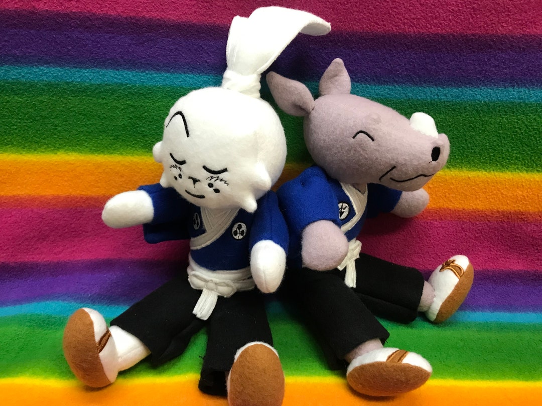 Rabbit Ronin and Rhino Roughneck Demon Spearman Plush Plushie Stuffed ...