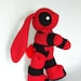 Deadpool Bunny Rabbit Myth-fit Little Plushie Plush - Etsy