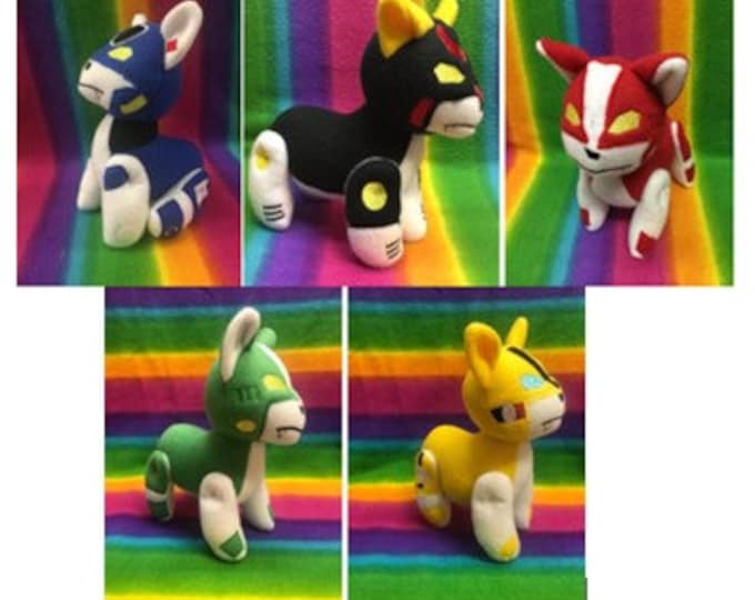 Voltron Lions Set Defender of the Universe Plush Plushie Soft Toy ...