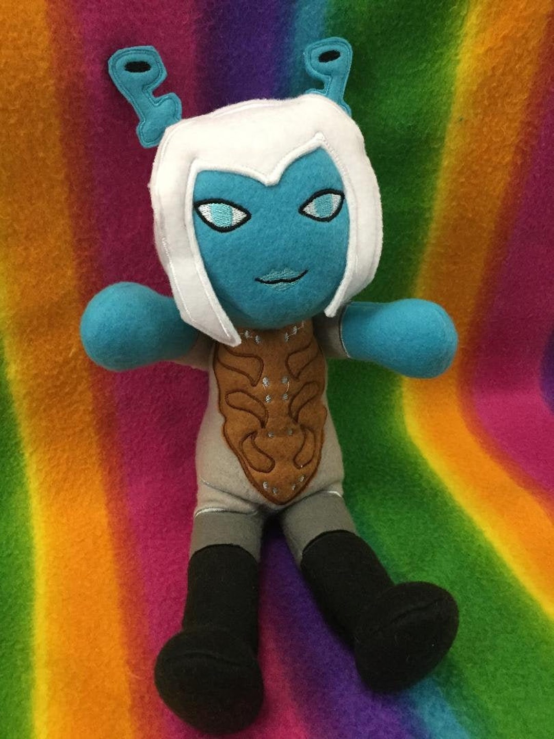 Star Trek Alien Andorian Fleece Hand-made Plush Plushie Doll Toy - Etsy