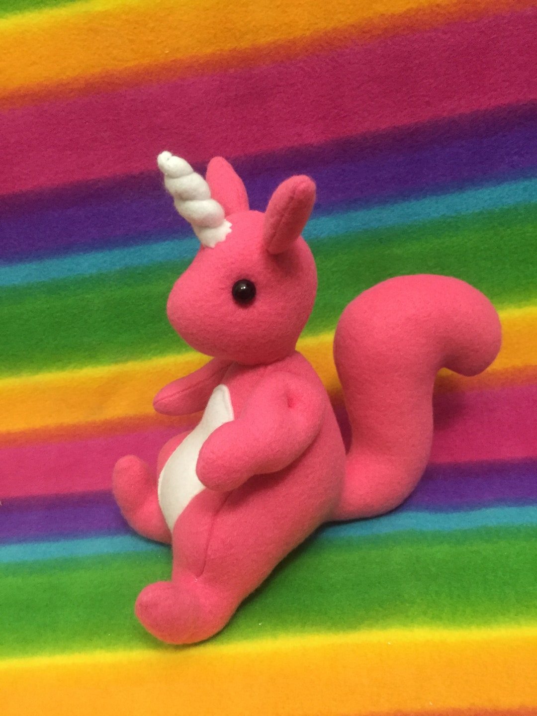 Unicorn Squirrel Plush Plushie Toy Squirrelicorn - Etsy