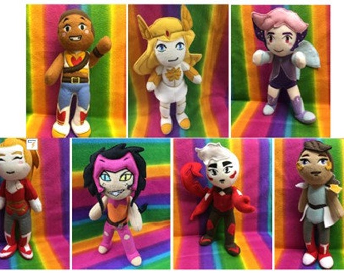 New Princess of Power Series Set 1 Plush Plushie Toy Adora Bow Glimmer ...