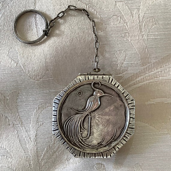 1920's Jonteel finger ring powder compact - Gem