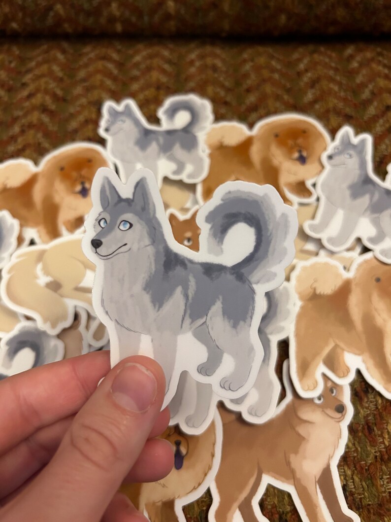 Husky Dog Sticker - Etsy