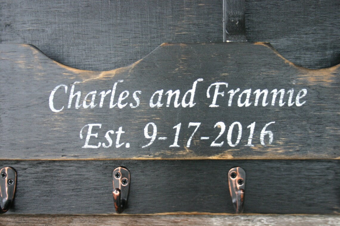 Personalized Mail organizer-Mail holder-Personalized Wedding | Etsy