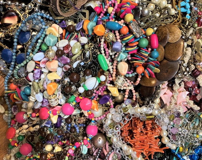 Jewelry Lot for Craft Harvest Junk Wear Repair Tangles 3+ Lbs Vintage ...