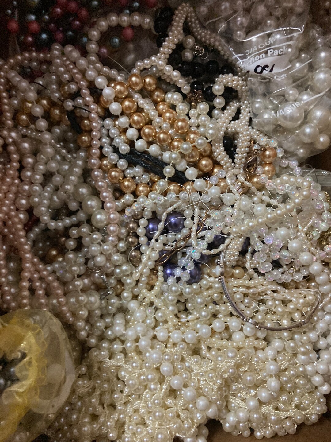 10% Code** 1+ Lb BROKEN Bulk Pearl Jewelry Mixed Lot | JUNK/BROKEN ...