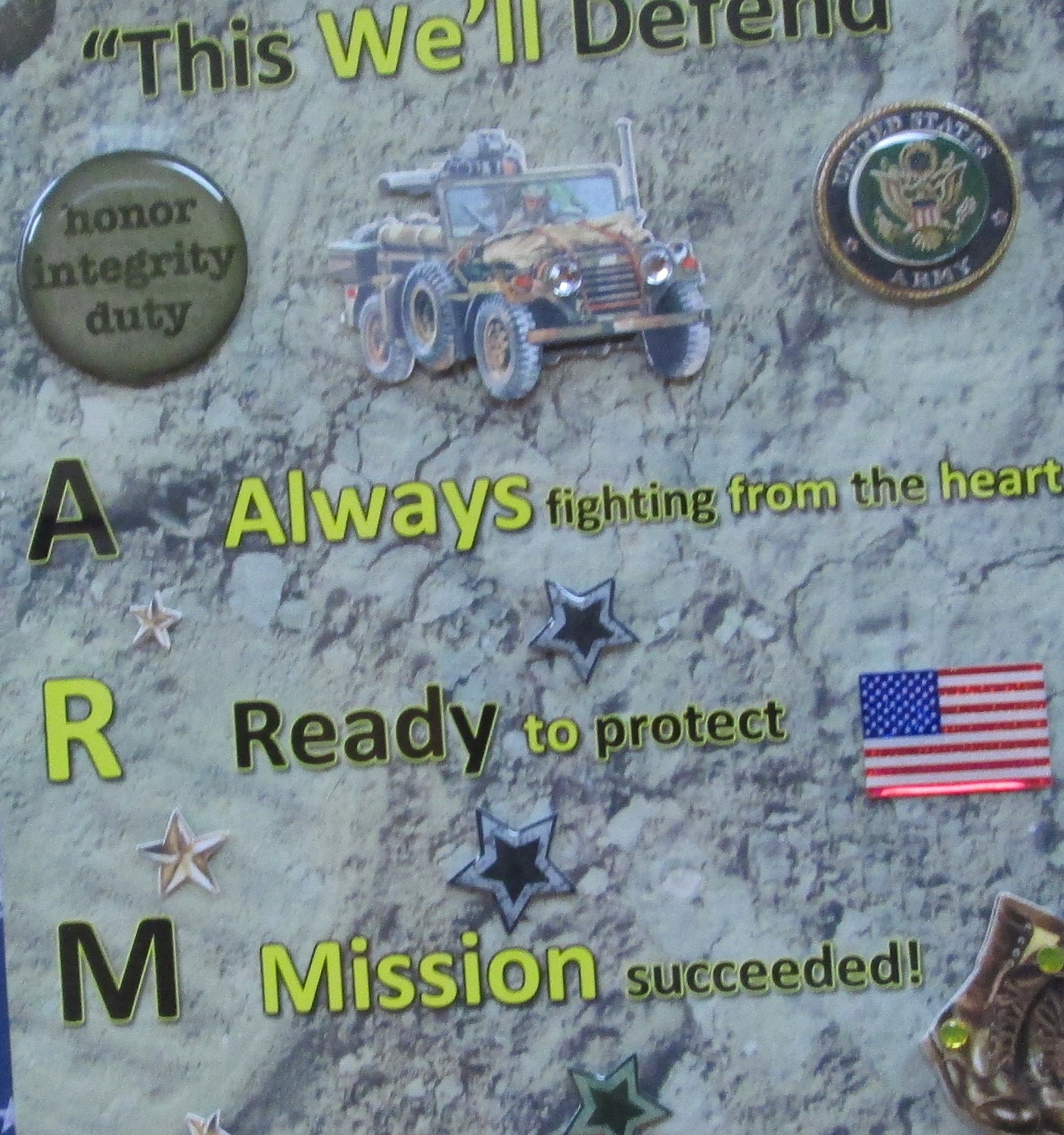 This We'll Defend ARMY Framed Poem - Etsy