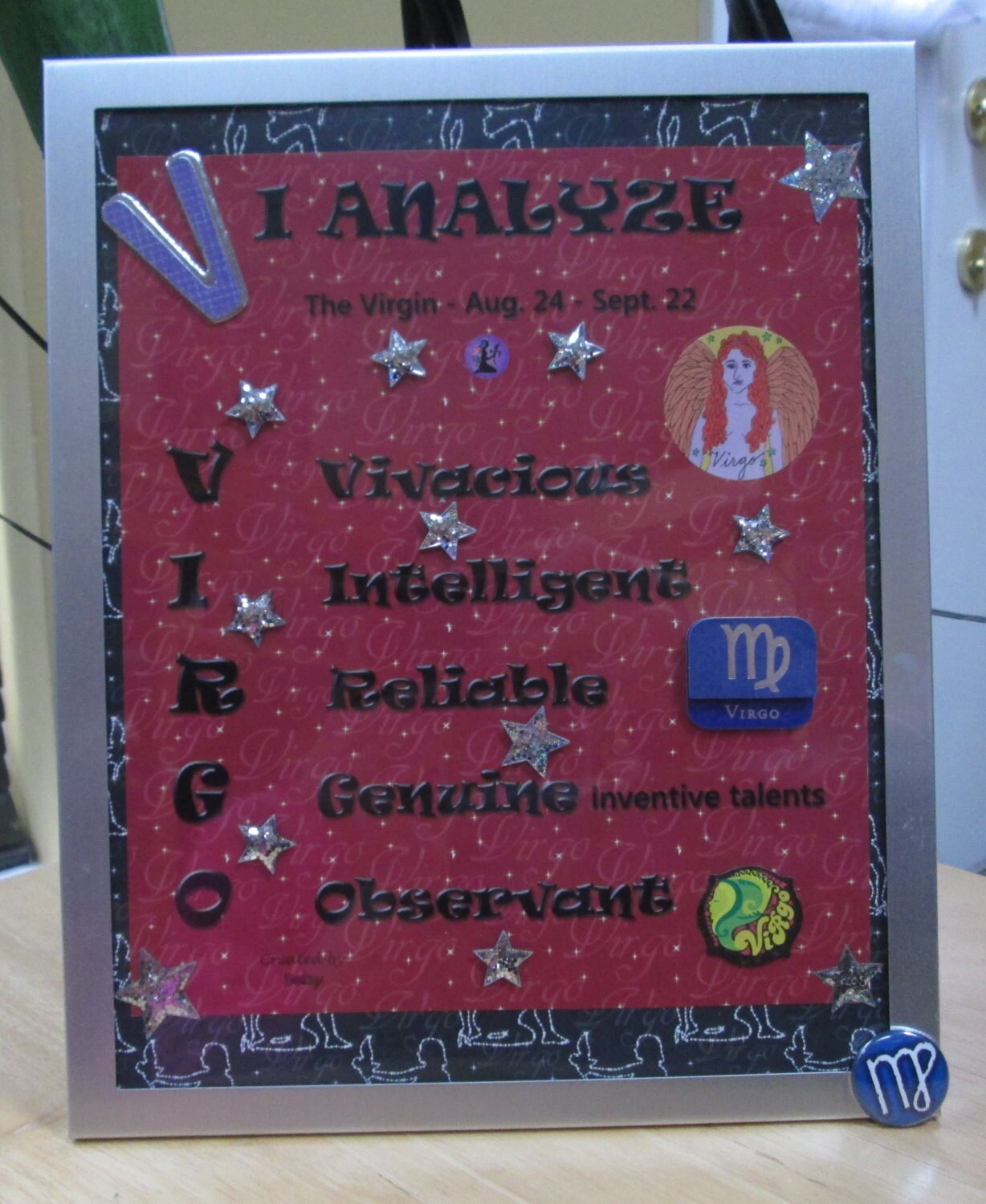 VIRGO ZODIAC Framed Poem - Etsy