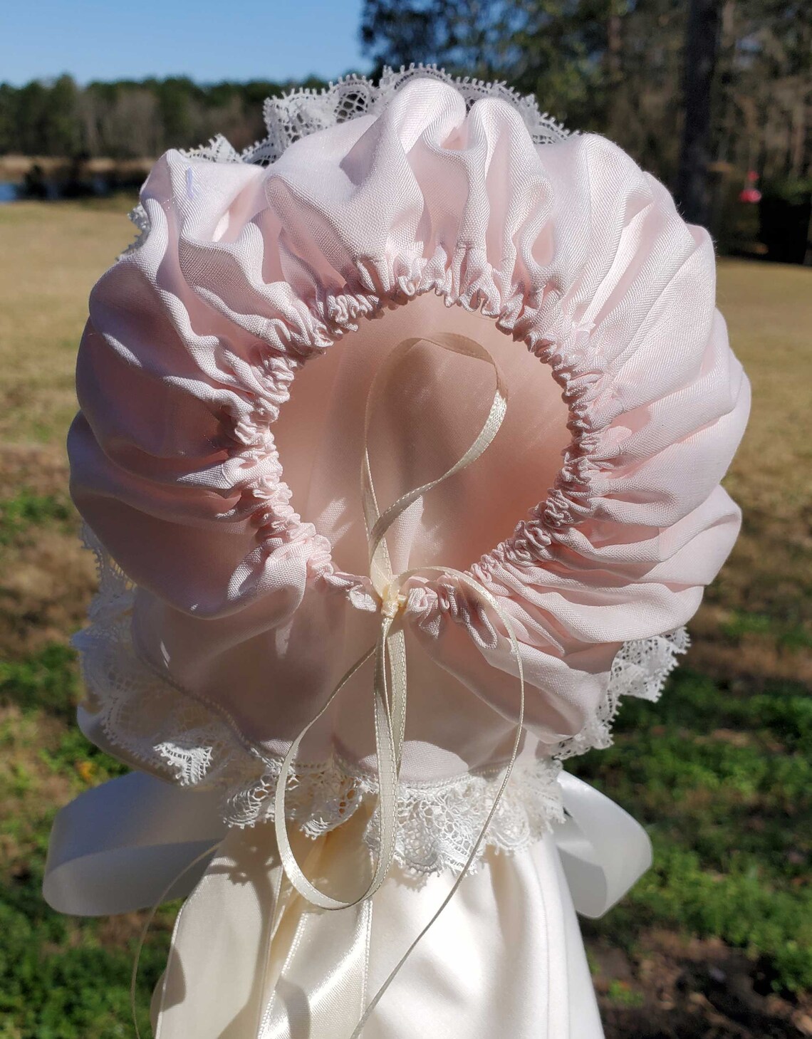 Lace Heirloom Baby Bonnet Easter Bonnet Girl French Lace | Etsy