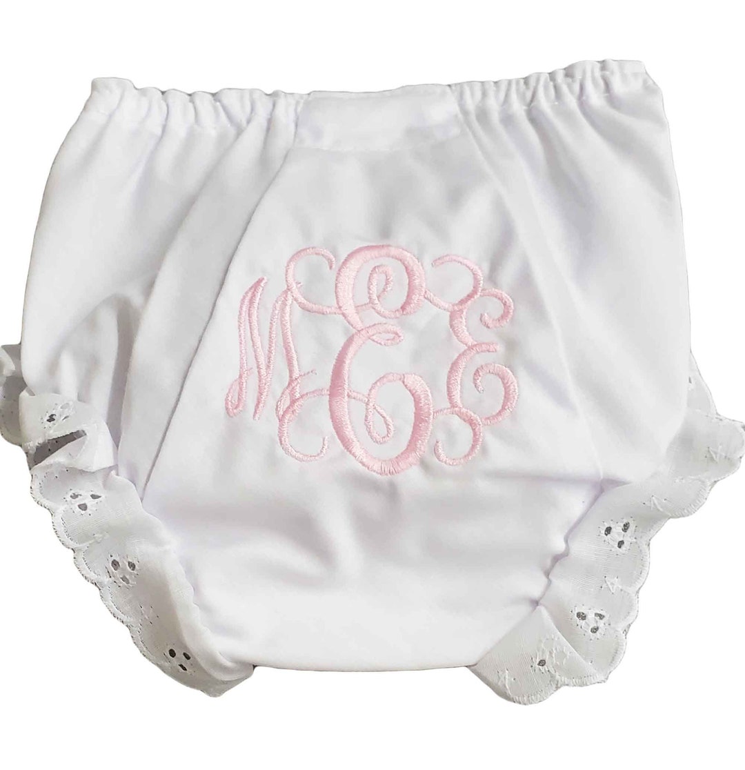 Custom Monogrammed Baby Girl Diaper Cover - Etsy