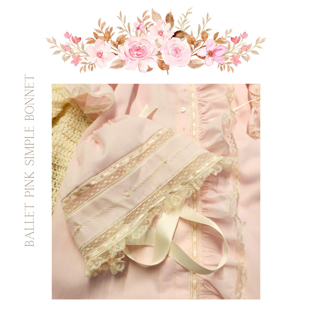 Fancy Band Heirloom Baby Girl Bonnet, Coming Home Keepsake Bonnet - Etsy