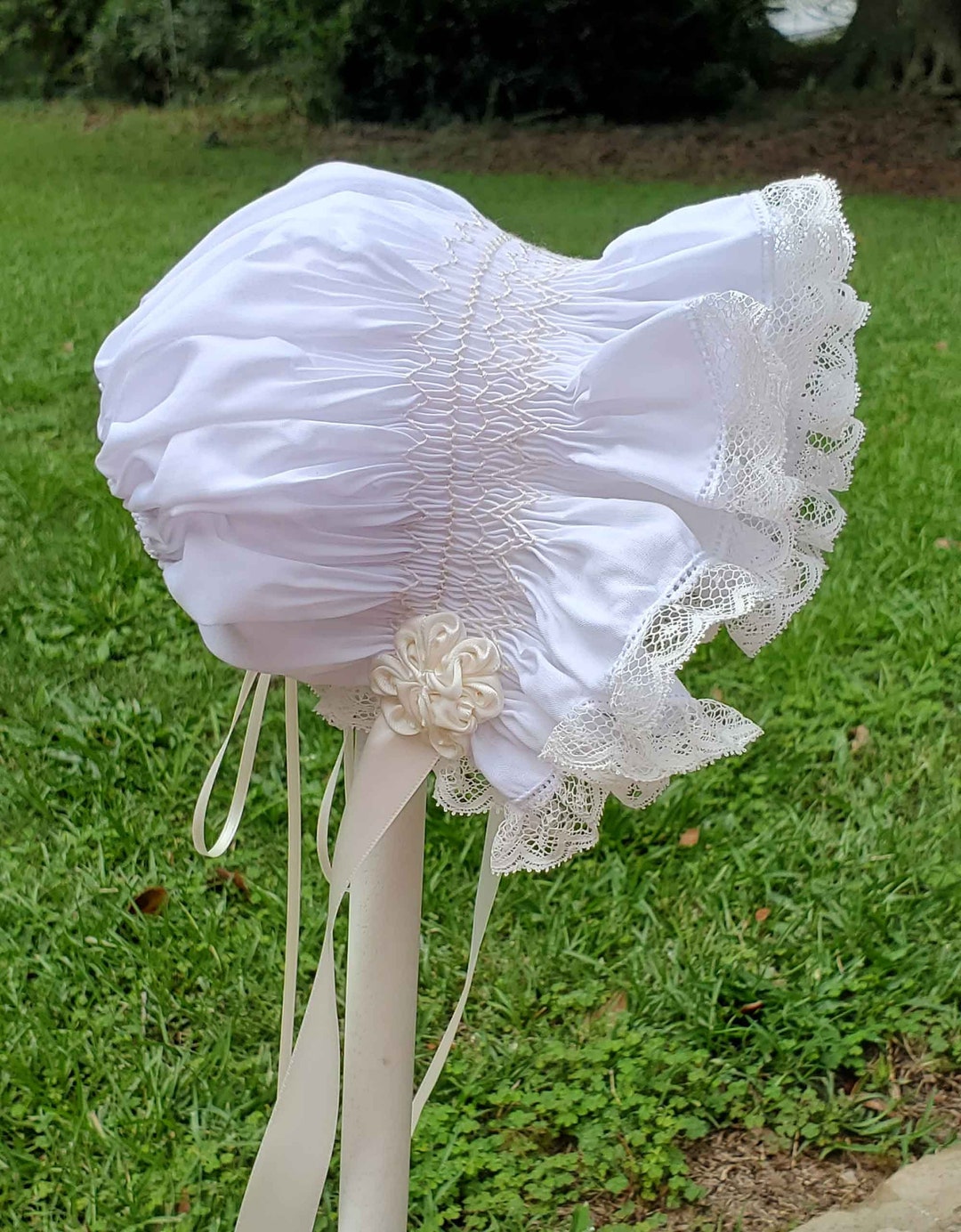 Hand Smocked Bonnet Heirloom Quality Baby Bonnet Easter - Etsy