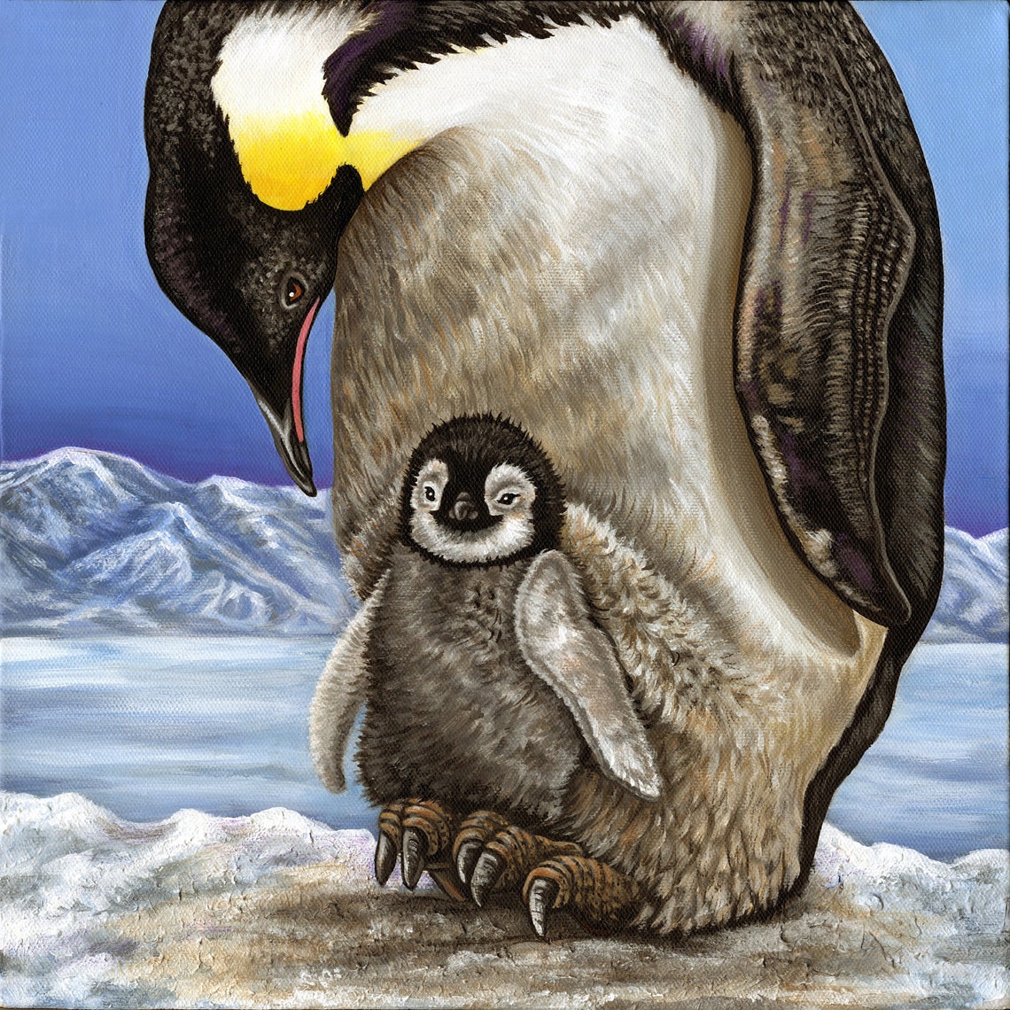 Penguin- Print - Etsy