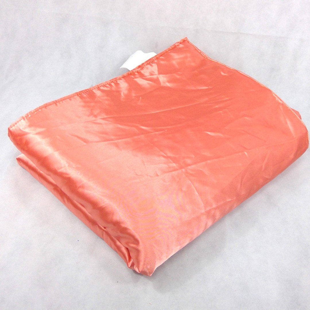 Salmon Satin Blanket Elegant Statement Throw Luxurious Fall Home Accent ...