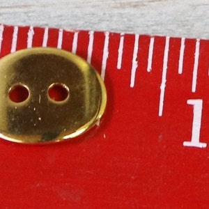 Oval Curved Buttons, Gold Toned Metal Alloy, 25/50/100 Bracelet Clasp ...