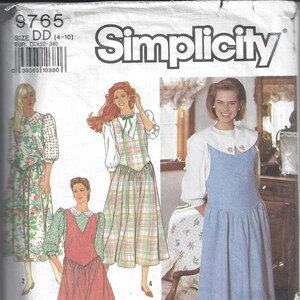 Simplicity 9765 Pattern for Misses' Jumpers & Blouses With Collar ...