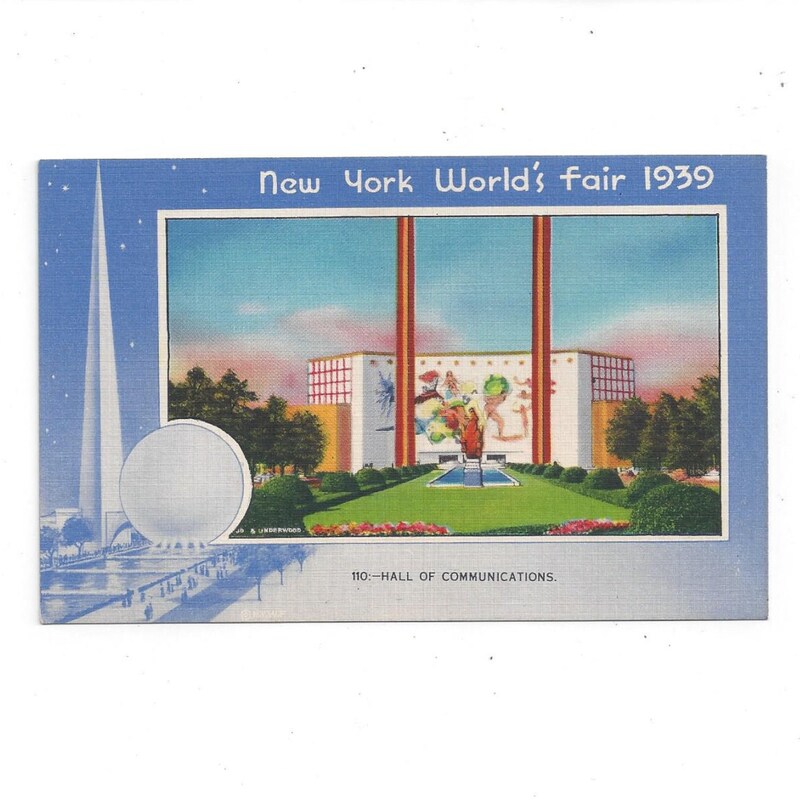 1939 Worlds Fair Cards - Etsy