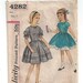Simplicity 4282 Pattern for Girls' Dress & Underskirt Petticoat, Size 7 ...