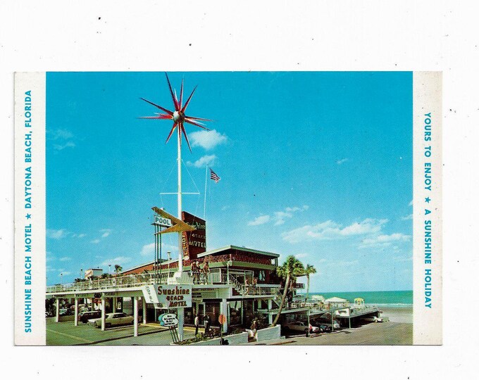 1950s Florida Postcard of Sunshine Beach Motel, Daytona, Florida ...