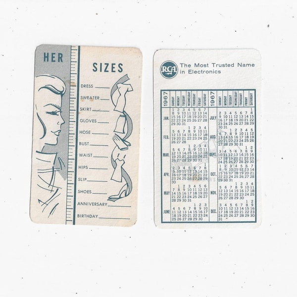 1967 Calendar - Etsy