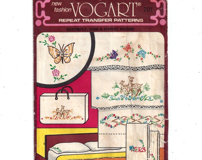Vogart 701 Hot Iron Transfer Embroidery or Paint Pattern for - Etsy