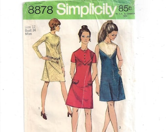 Vintage Women's Simplicity 4216 Sewing Pattern CUT Size 16 - Etsy