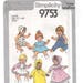 Simplicity 9753 Pattern for Wardrobe for Baby Dolls Rub a Dub, Size ...