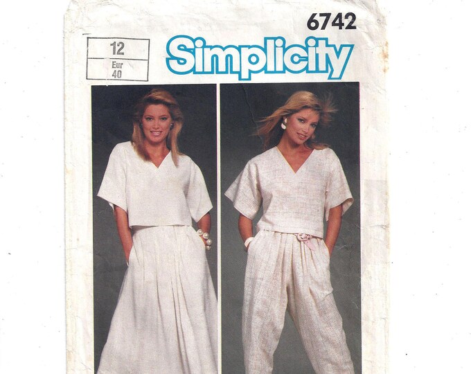 Simplicity 6742 Pattern for Misses' Easy to Sew Top, Skirt, Pants, From ...