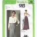 Simplicity 9113 Pattern for Misses' Jiffy Front Wrap Skirt in 2 Lengths ...