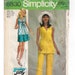 Simplicity 8830 Pattern for Misses' Super Jiffy Mini Skirt, Overblouse ...