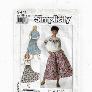 Simplicity 9411 Pattern for Misses' Decorated Tops, Detachable Collar ...