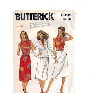 Butterick 6991 Pattern for Misses' Jacket, Blouse, Skirt, Rena Rowan of ...