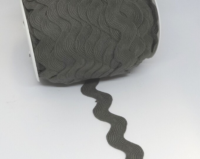 Jumbo Graphite Gray Rick Rack, 1.4 Inch Wide Poly Fun Trim, BY the YARD ...