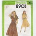 Simplicity 8903 Pattern for Misses' Dress Tie Belt Size - Etsy
