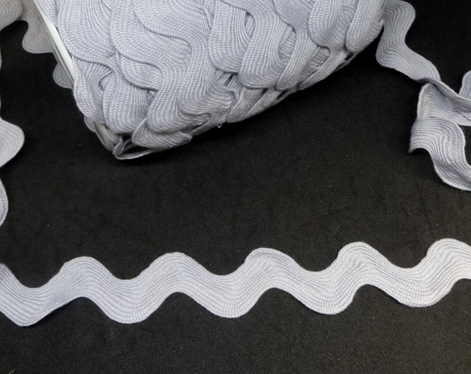 Jumbo LIGHT GRAY Rick Rack, 1.4 Inch Wide Poly Fun Trim, by the Yard ...