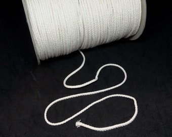 WHITE Cotton 1/8 Inch Drawstring Cord or Piping BY the YARD - Etsy