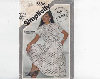 Simplicity 9219 E.S.P., Extra Sure Pattern for Misses' Robe, Size 12 ...
